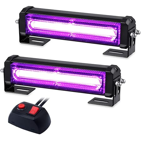 Auto Direct Save Purple Funeral DRL Strobe Kit High Power LED Pyramid ...