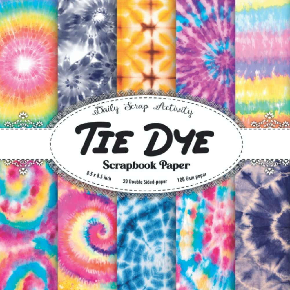 Tie Dye Scrapbook Paper Leopard Print Tie Dye Design Element Or