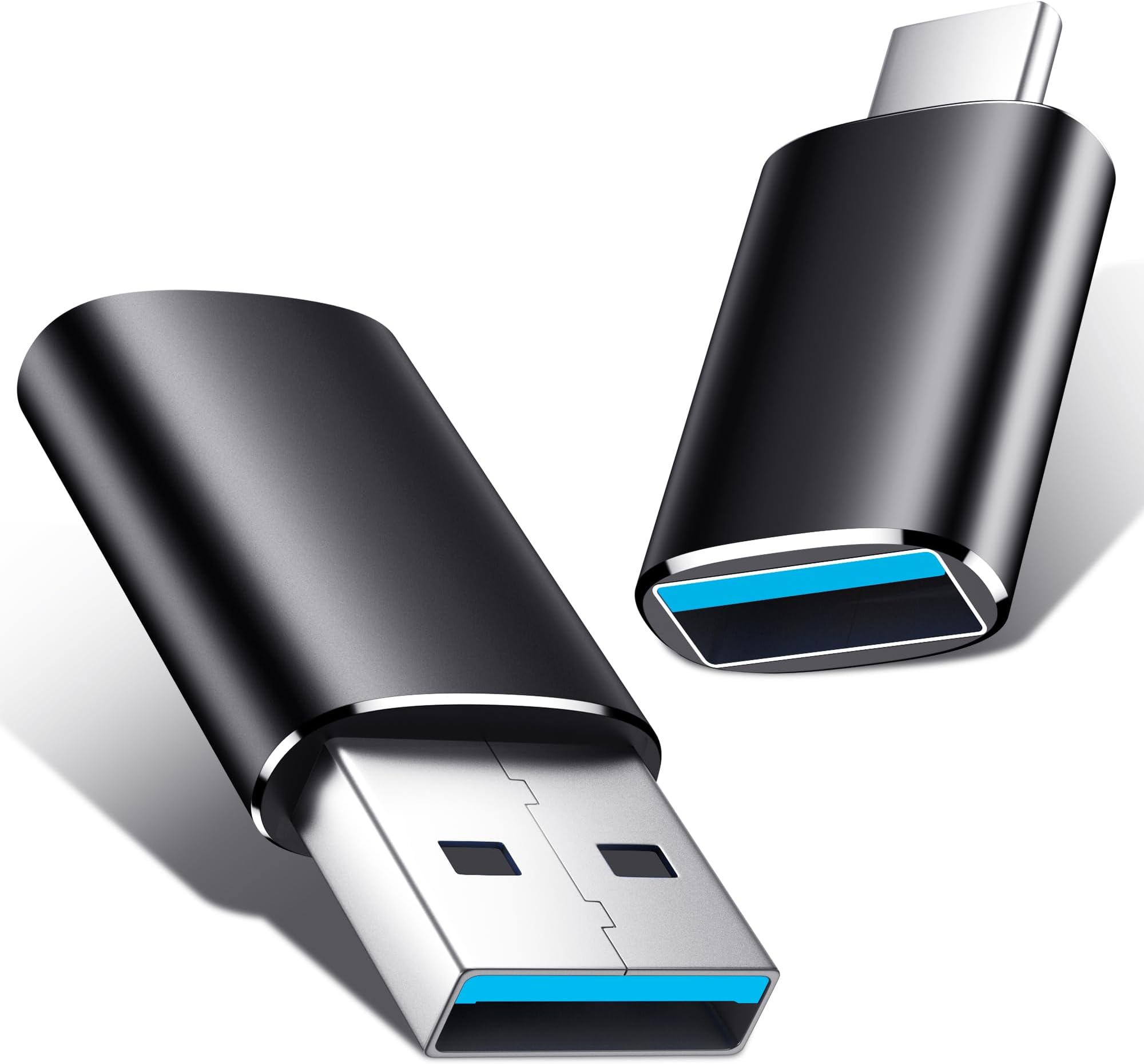 Amazon.com: Temdan USB to USB C Adapter 2 Pack,【Type C Female to A Male ...