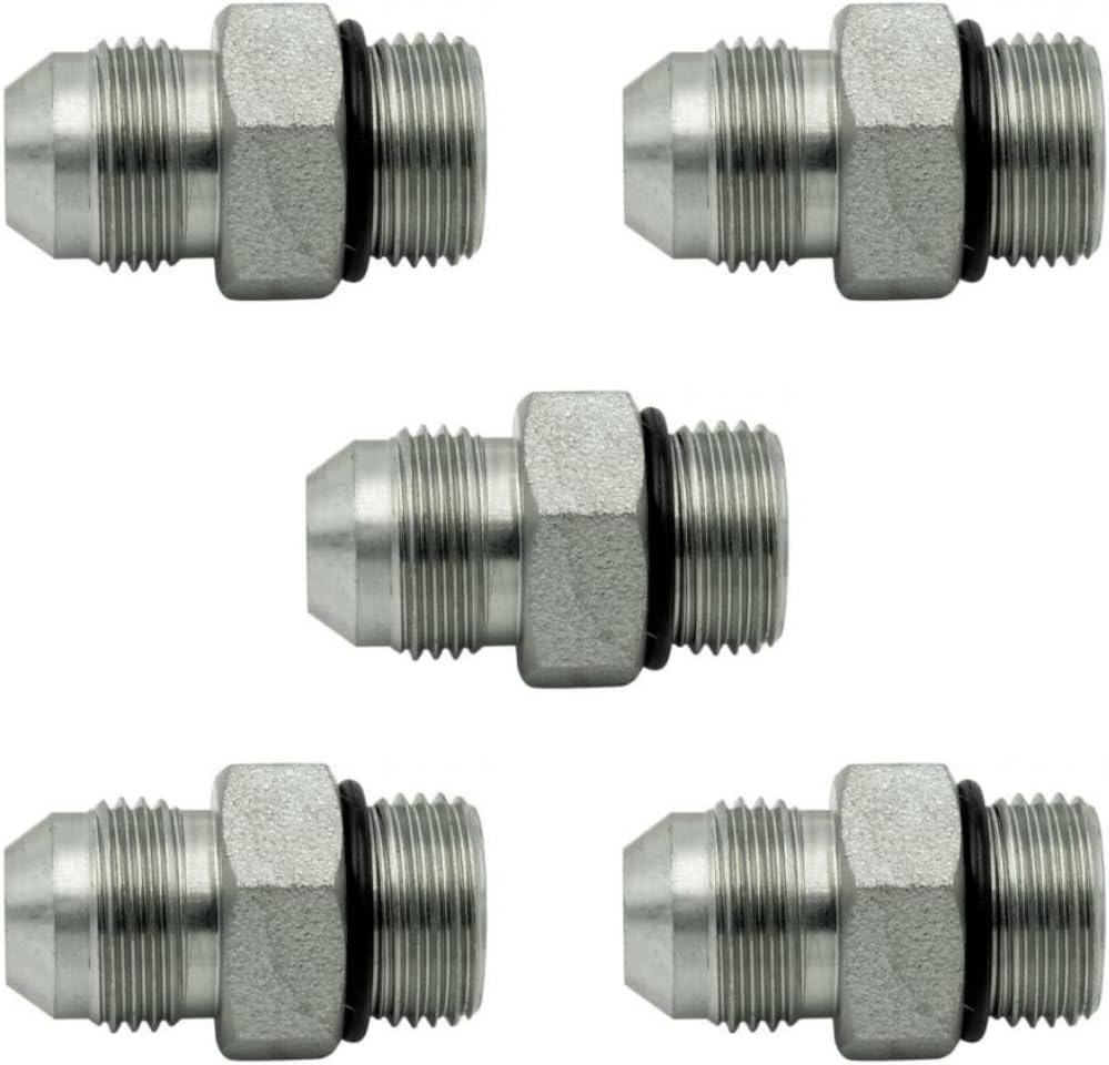 Amazon.com: 1/2" JIC Male x #10 SAE/ORB Male Straight Converter ...
