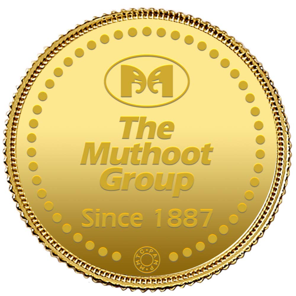 Muthoot Gold Bullion Corporation 24k (999.9) Yellow Gold Coin - 8g ...