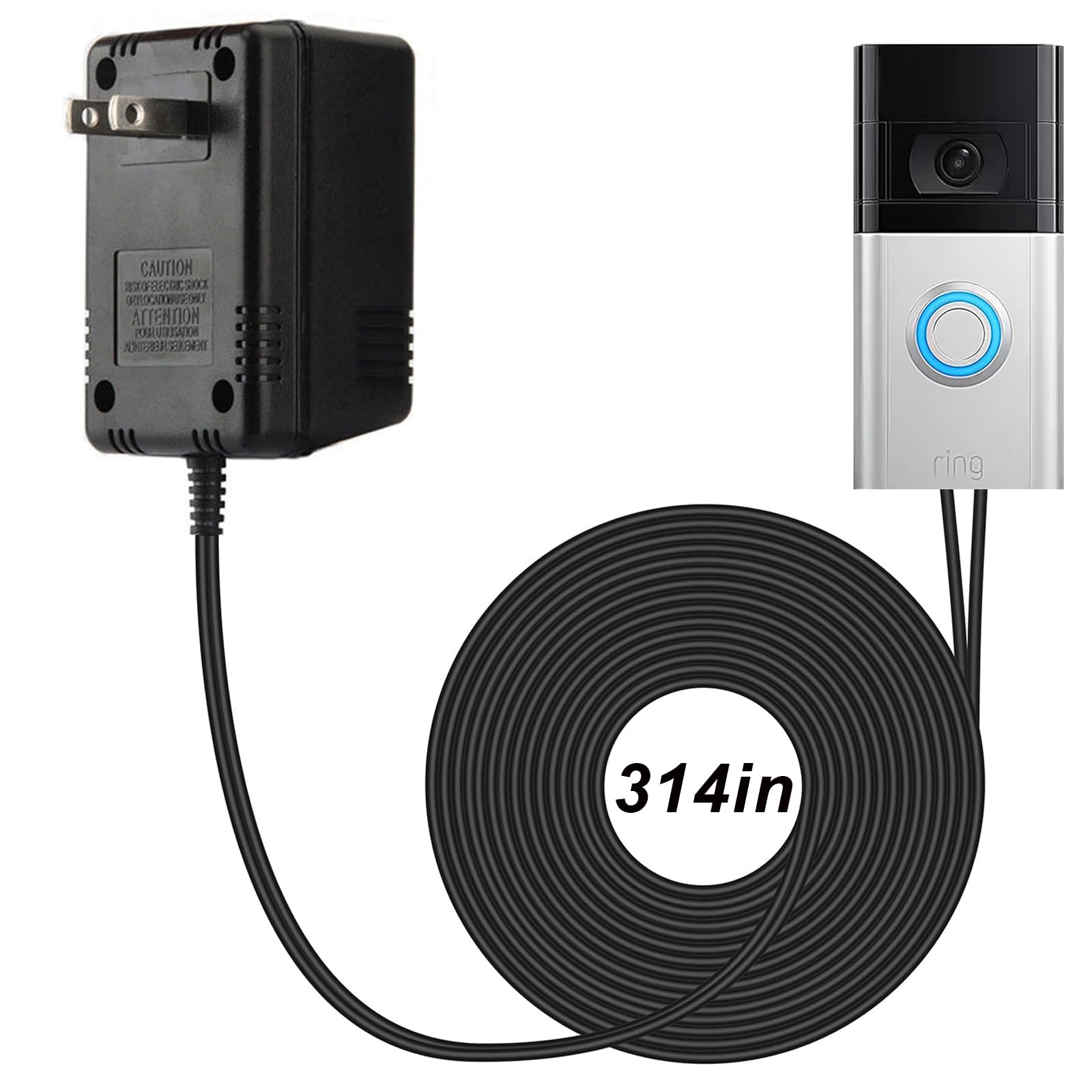 18V1000mA Video Doorbell Power Adapter for Video Doorbell, Ring Video ...