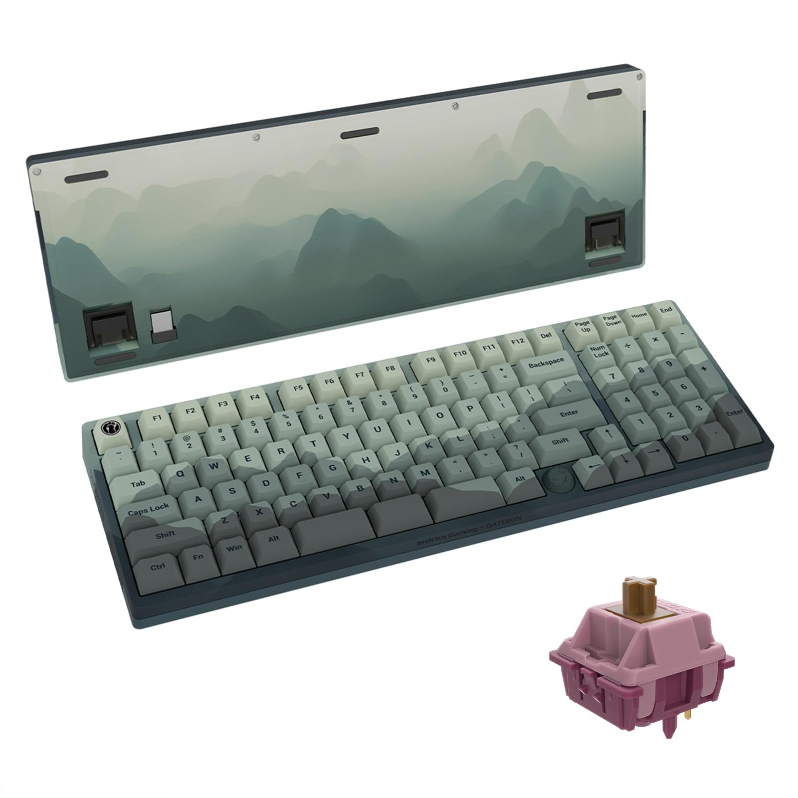 Amazon.com: GATERON iG 98 Co-Branded Mechanical Gaming Keyboard, Tri ...