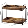 Amazon.com: SANRETAHO 2-Tier Bathroom Counter Organizer, Wood Kitchen ...
