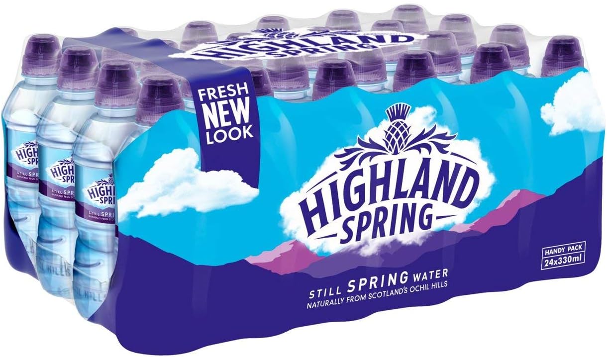 Highland Spring Still Mineral Water, 330ml (Pack of 24) : Amazon.co.uk ...