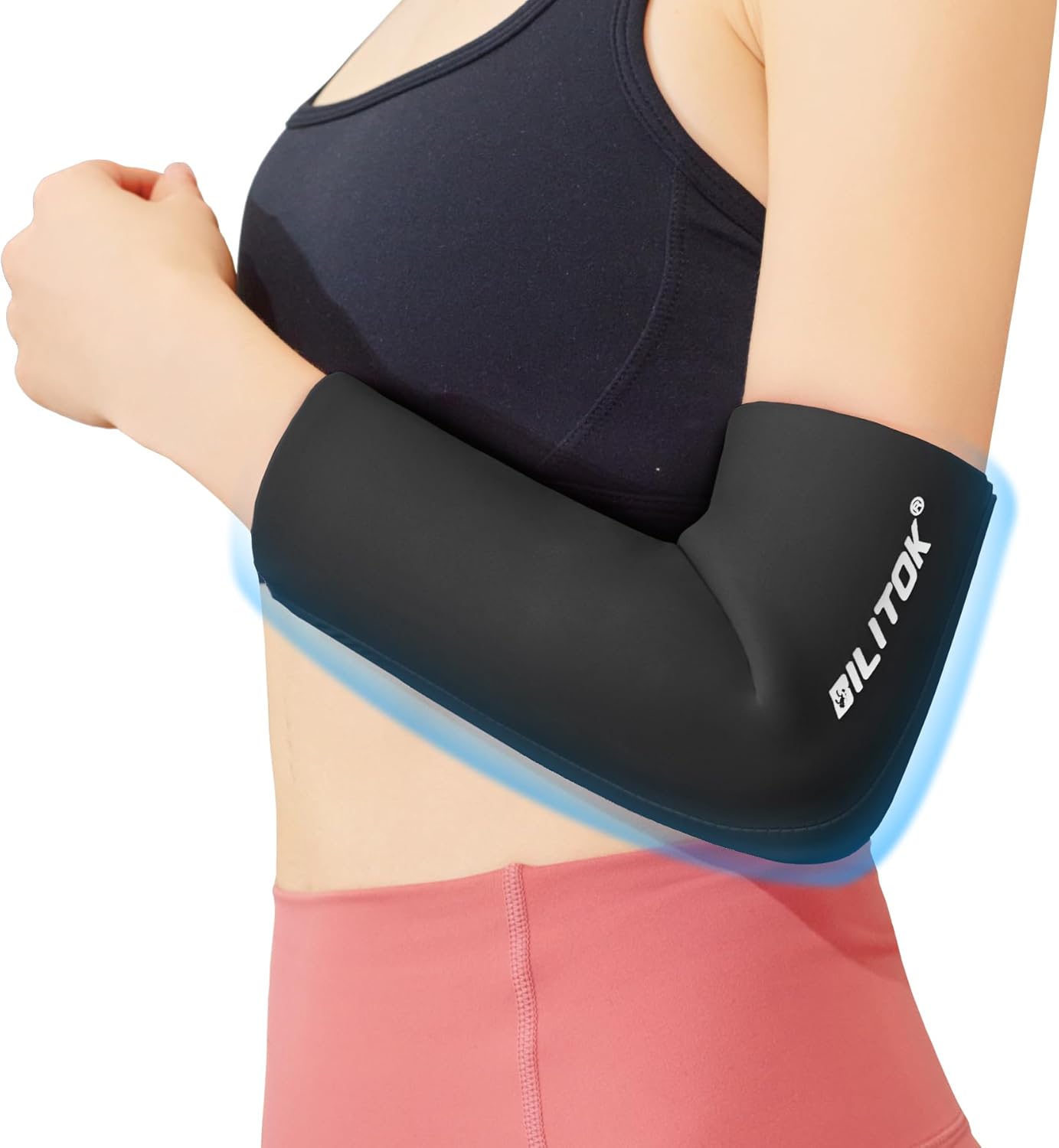 Amazon.com: BILITOK Reusable Cold Elbow Ice Pack Wrap for Tendonitis ...
