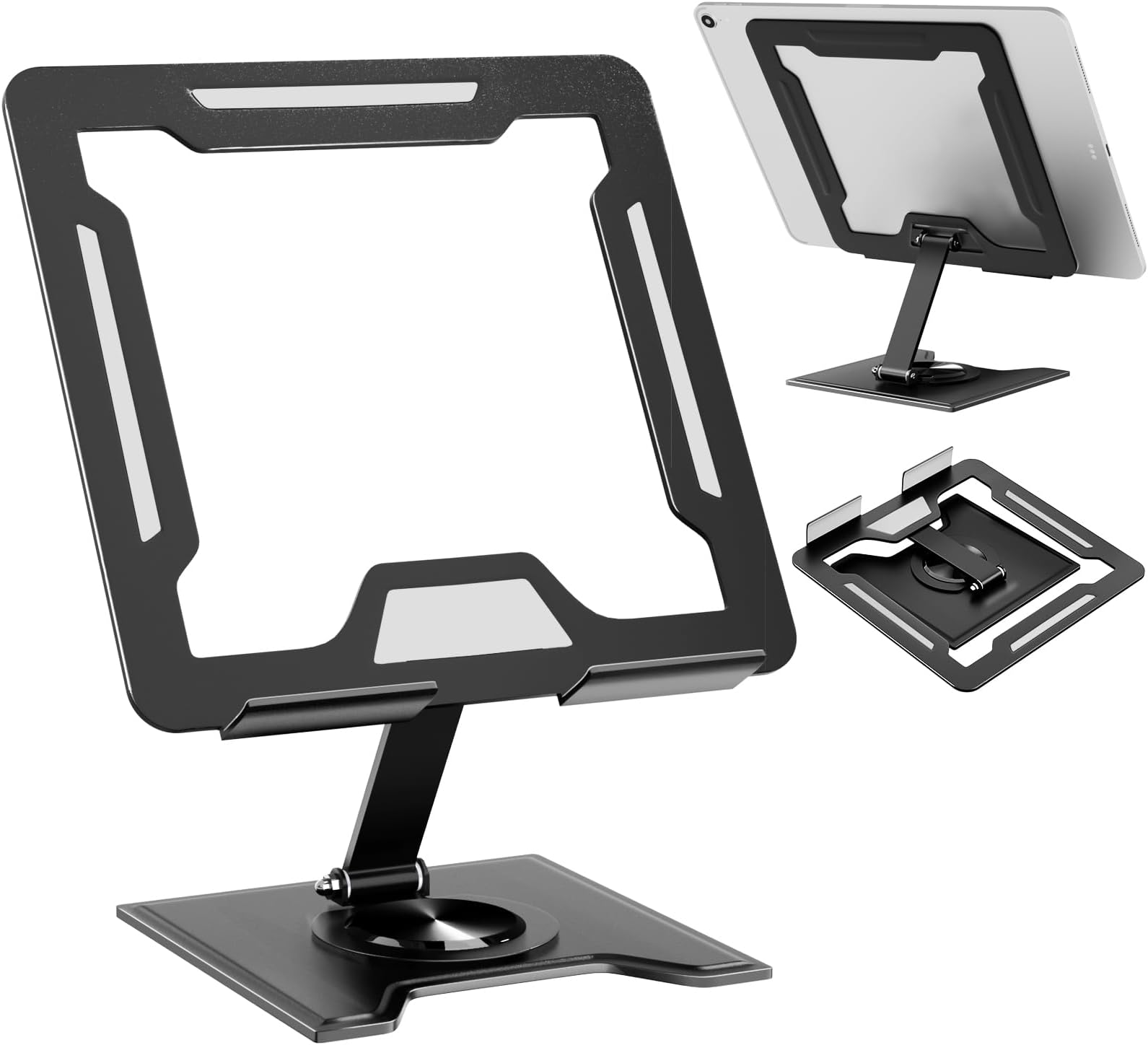 Amazon.com: IPad Stand for Desk, Foldable 360° Rotating Tablet Stand, Super Stable & Portable ...