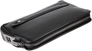 Amazon.com: Fockety Smart Fingerprint Wallet, Anti Theft Zipper Leather ...