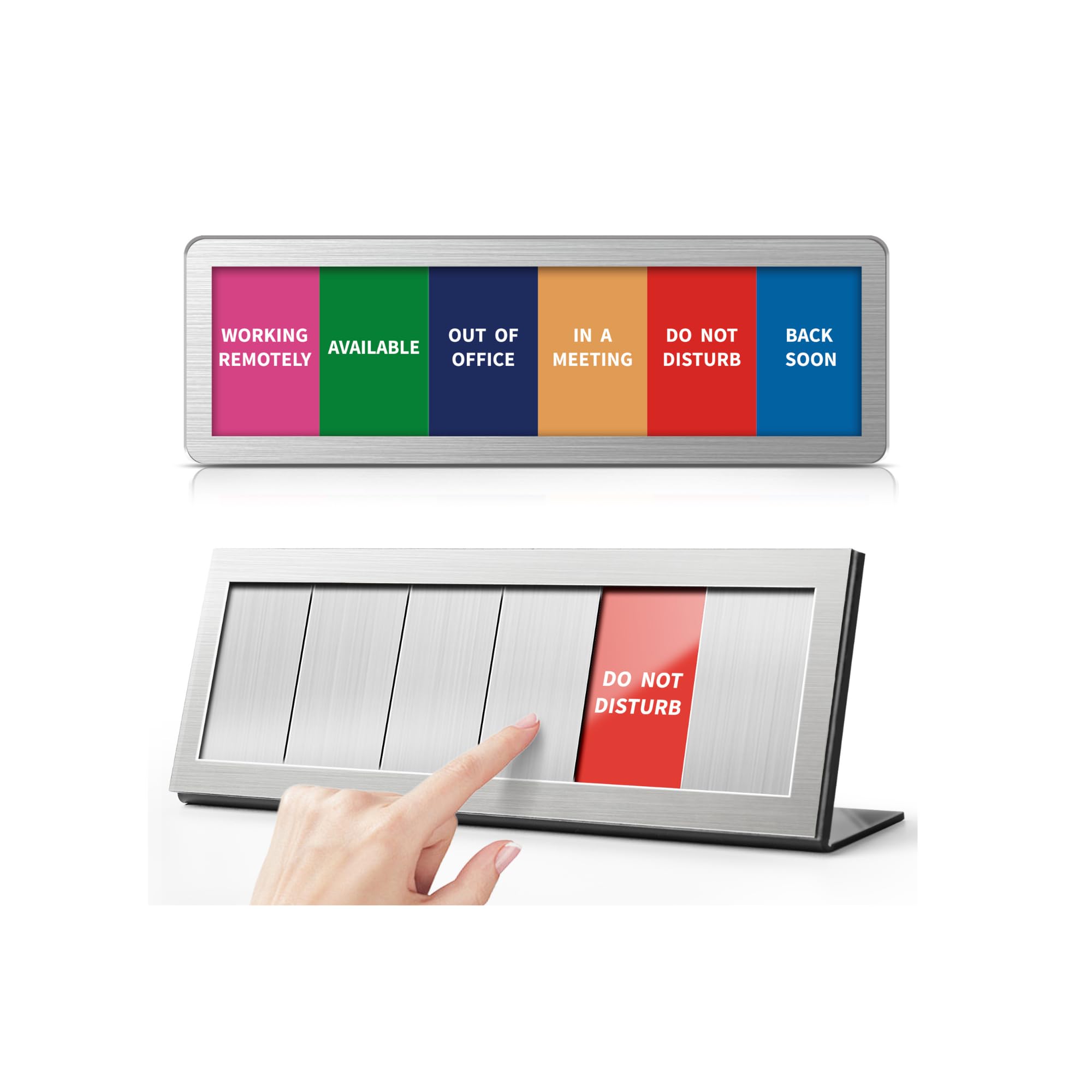 Snapklik.com : Desk Signs -6 Options Do Not Disturb, In A Meeting, Out ...