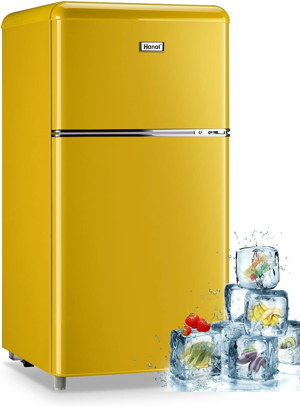 Amazon.com: Tymyp TY-FLS-80G-BLUE-H032 Retro Mini Fridge with Freezer ...