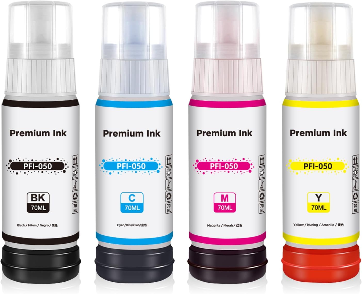 Amazon.com: PFI050 Pigment Ink Tank Set Replacement for Canon Ink Tank ...