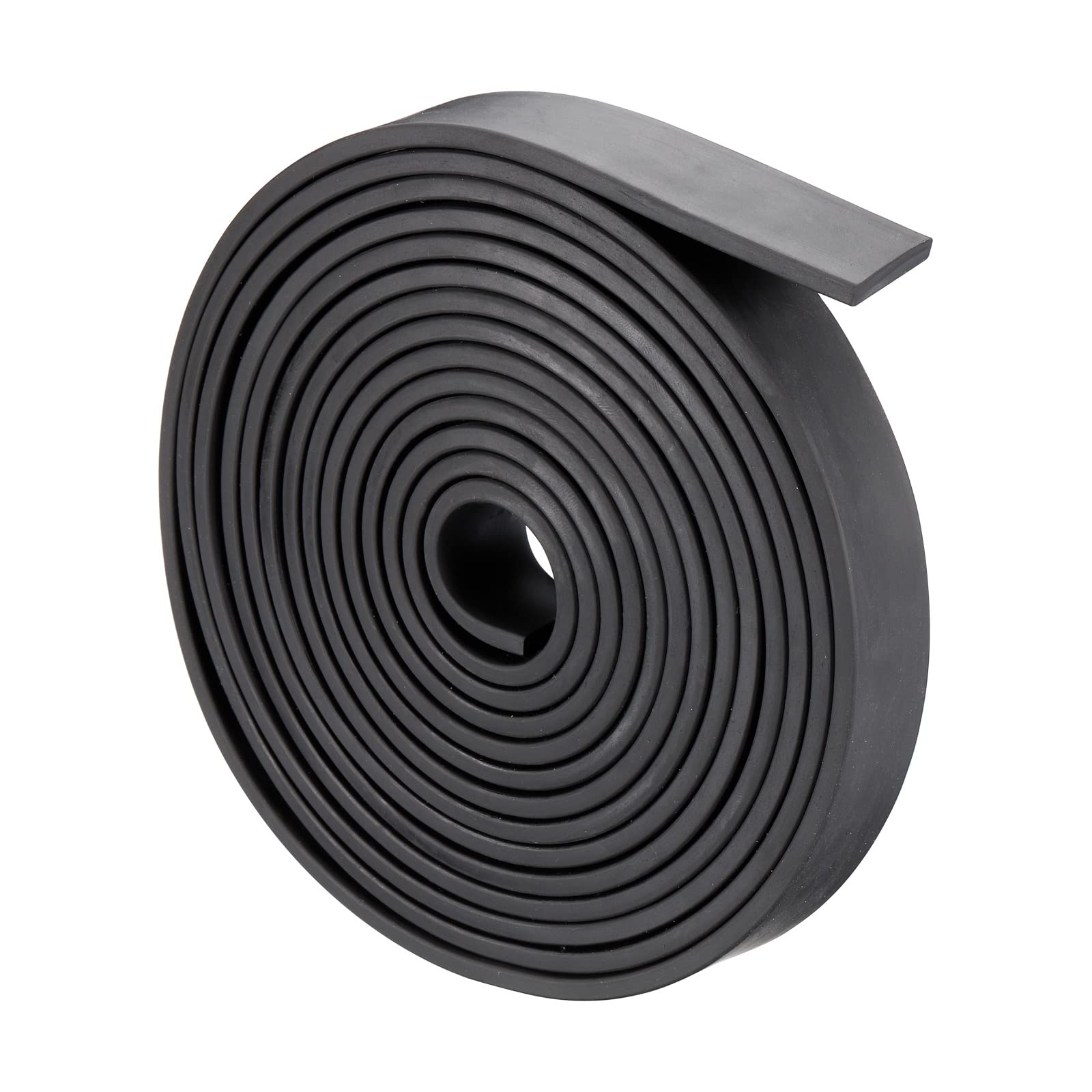 sourcing map Neoprene Rubber Sheet Rolls 5mm(T) x25mm(W) x4m(L), Solid ...
