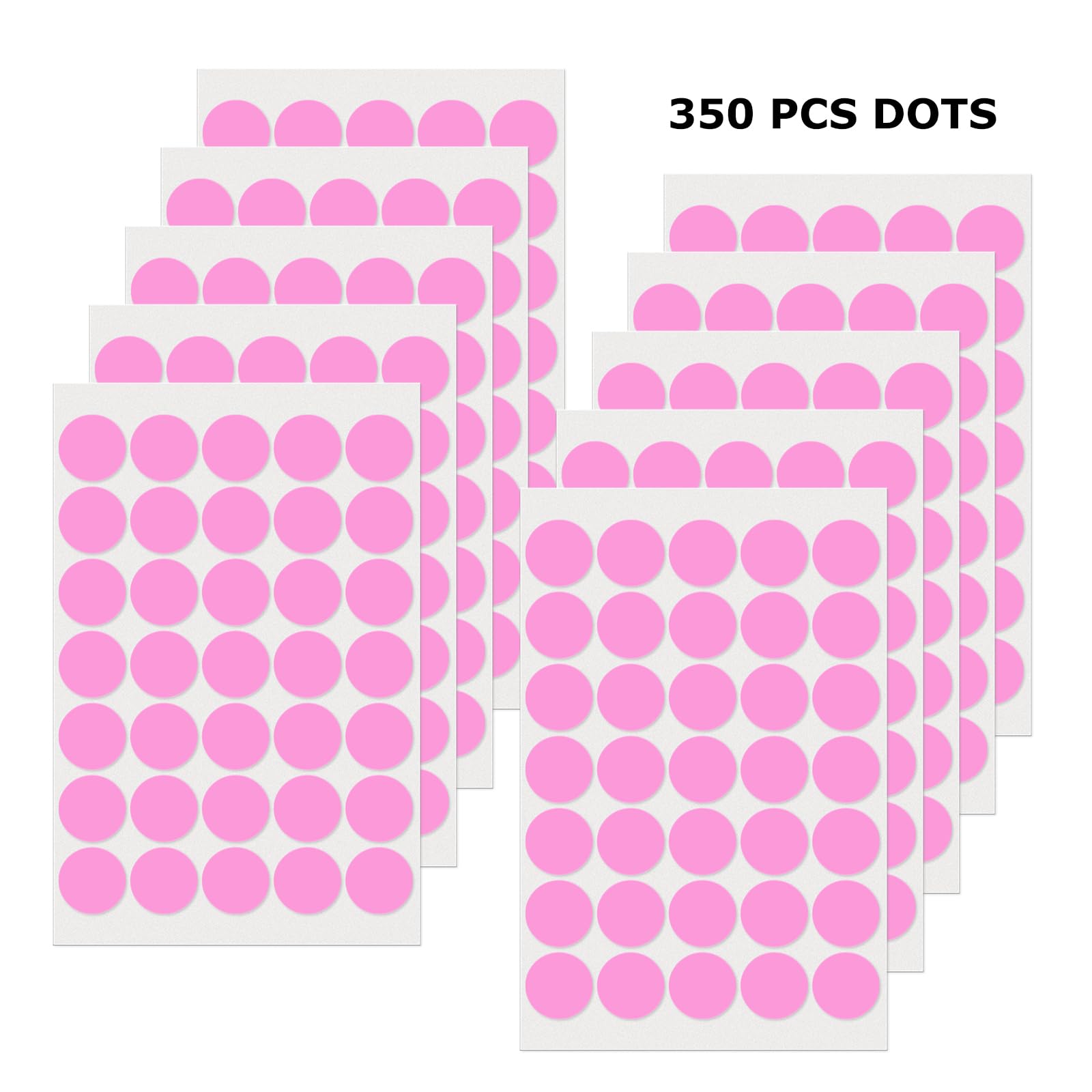 Snapklik.com : Pink Dot Stickers Round 1 Inch Sticker, Circle Colored ...