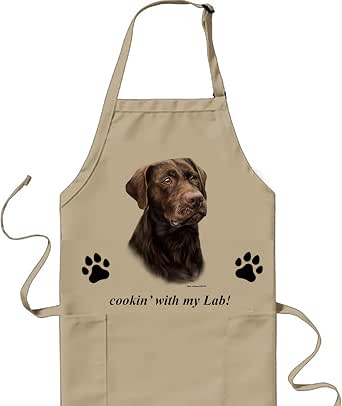 Amazon.com: Best of Breed Chocolate Labrador Cookin' Aprons Full Length ...
