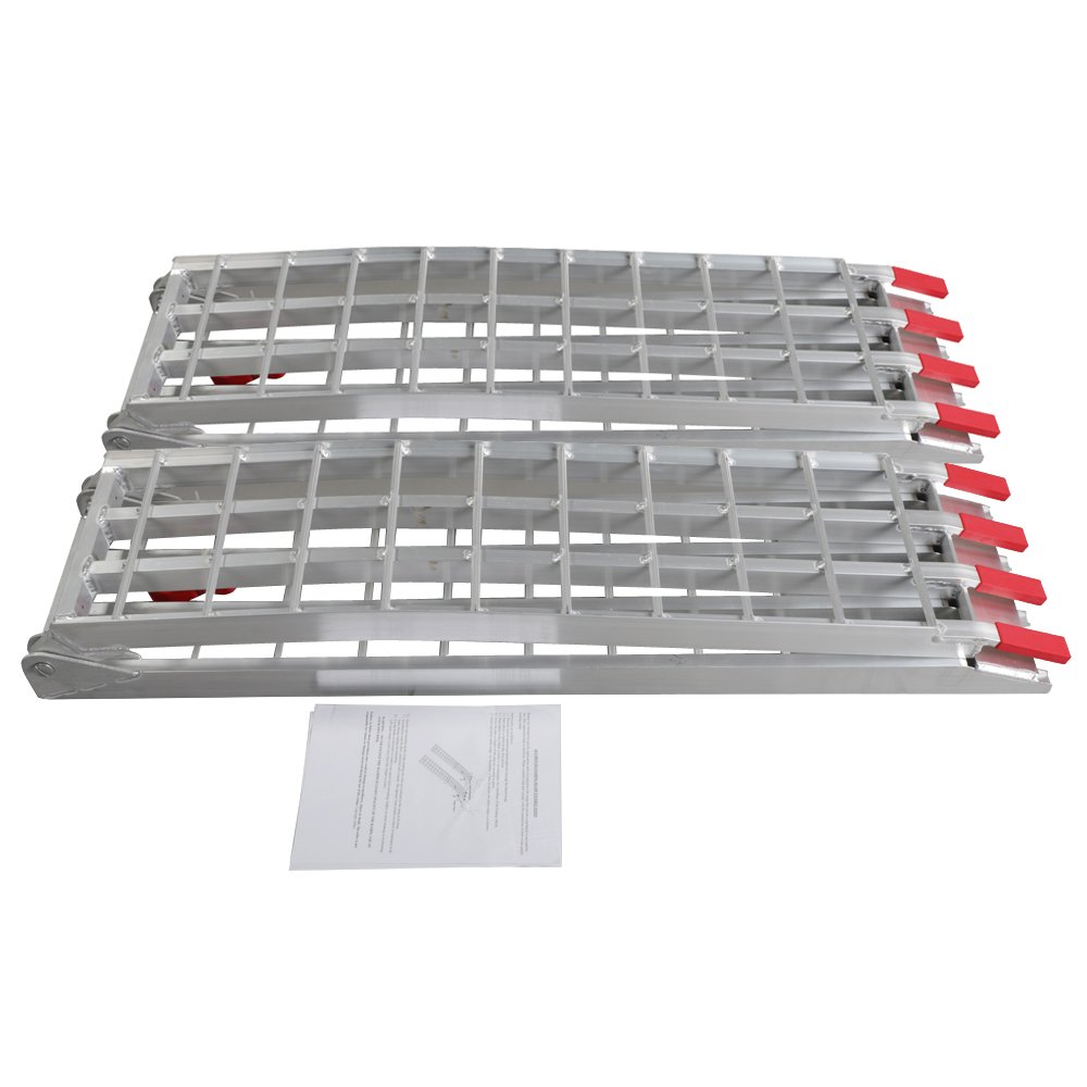 Buy 2pcs 7.5FT Lawn Mower Loading Ramps 1500lbs Capacity Aluminum ATV ...
