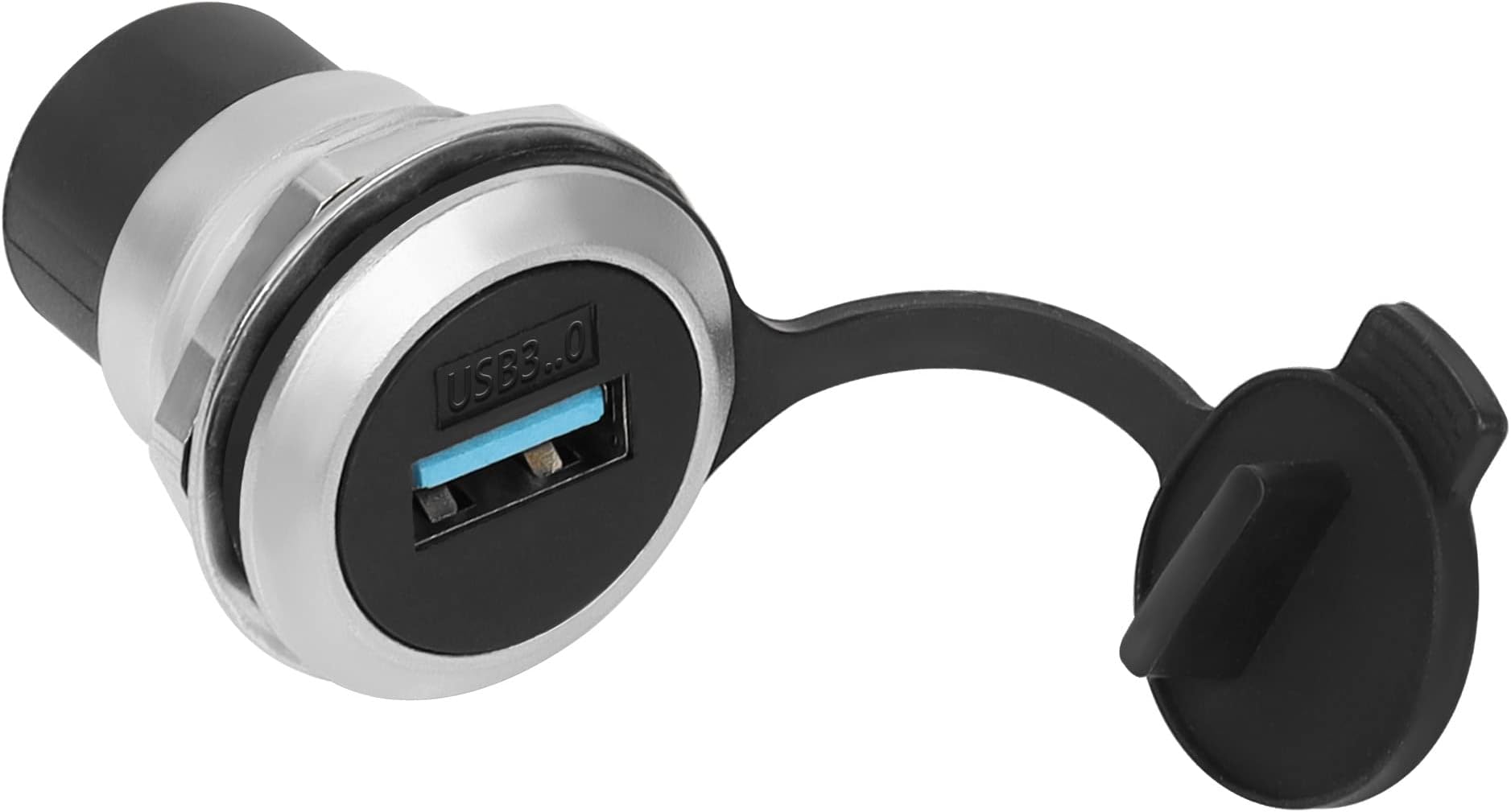 QIANRENON USB3.0 Panel Threaded Fixed Mount Coupler Adapter USB3.0 ...