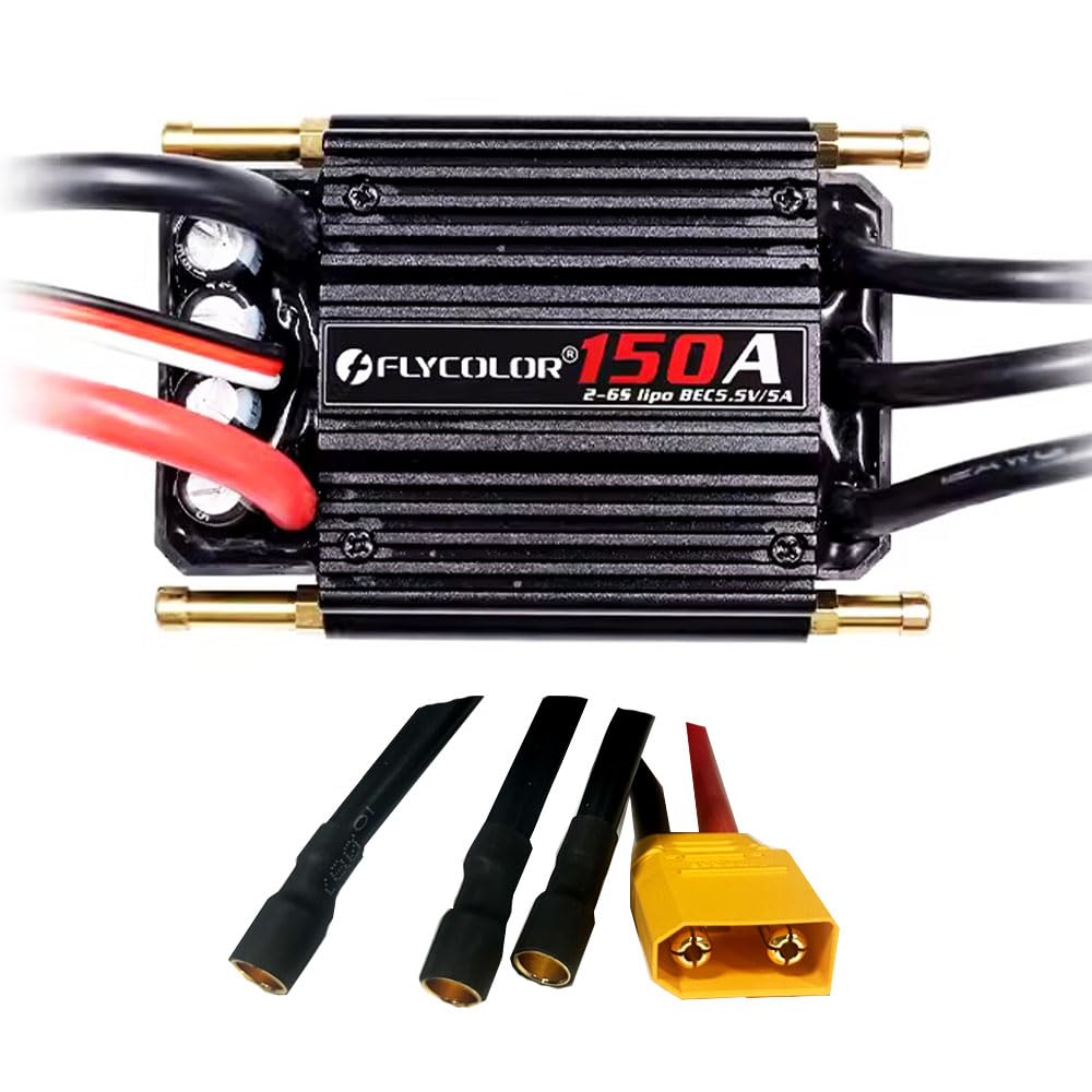 Amazon.com: SoloGood Flycolor 150A ESC Waterproof Brushless Electronic ...