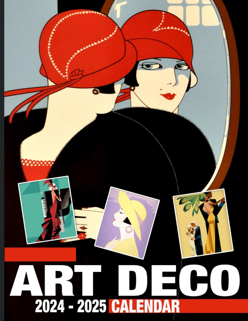 Art Deco Calendar 2024 - 2025: Two Year Monthly Jan 2024 to December ...