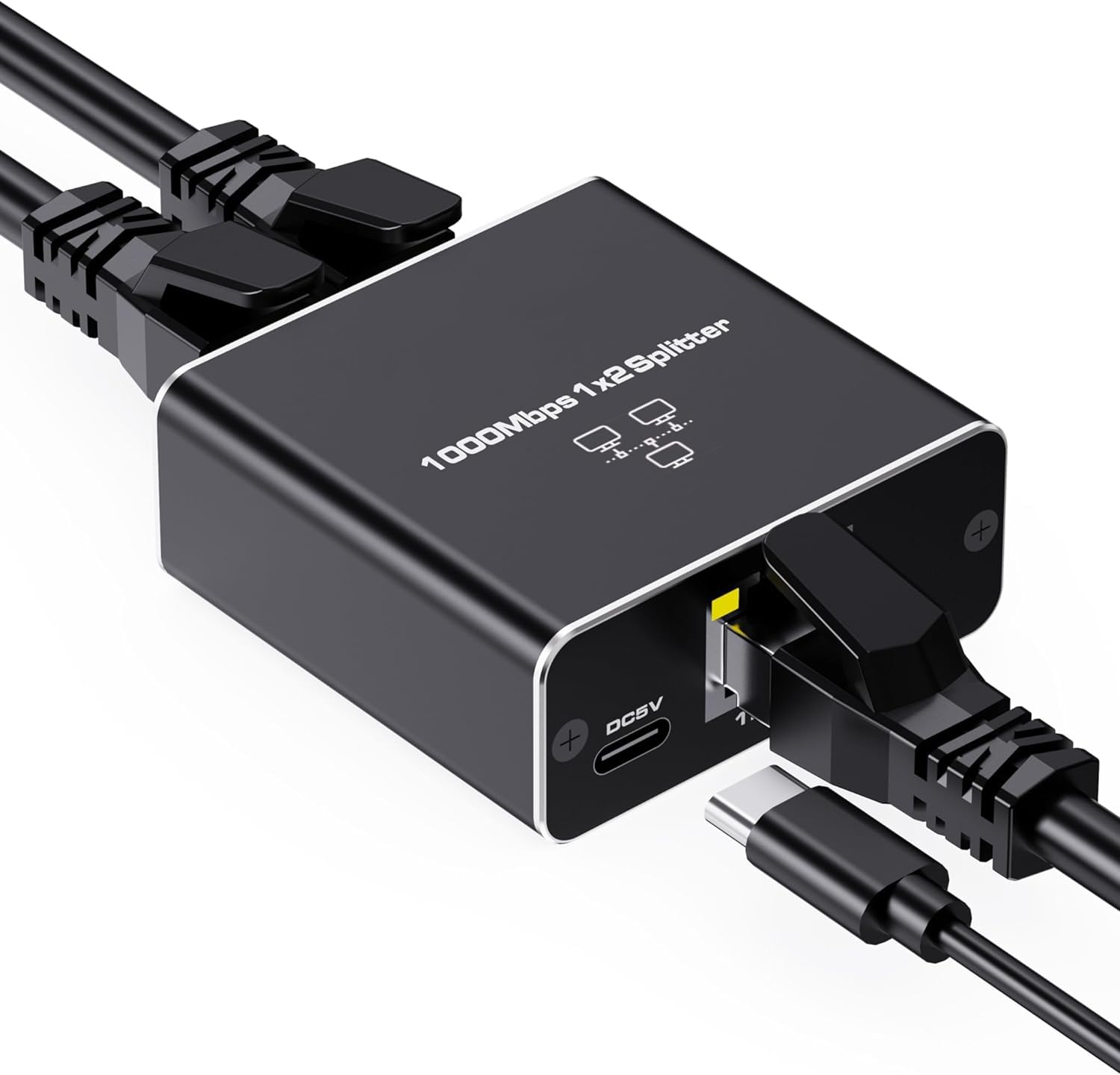 Amazon.com: Ethernet Splitter, High Speed 1000Mbps Ethernet Splitter 1 ...