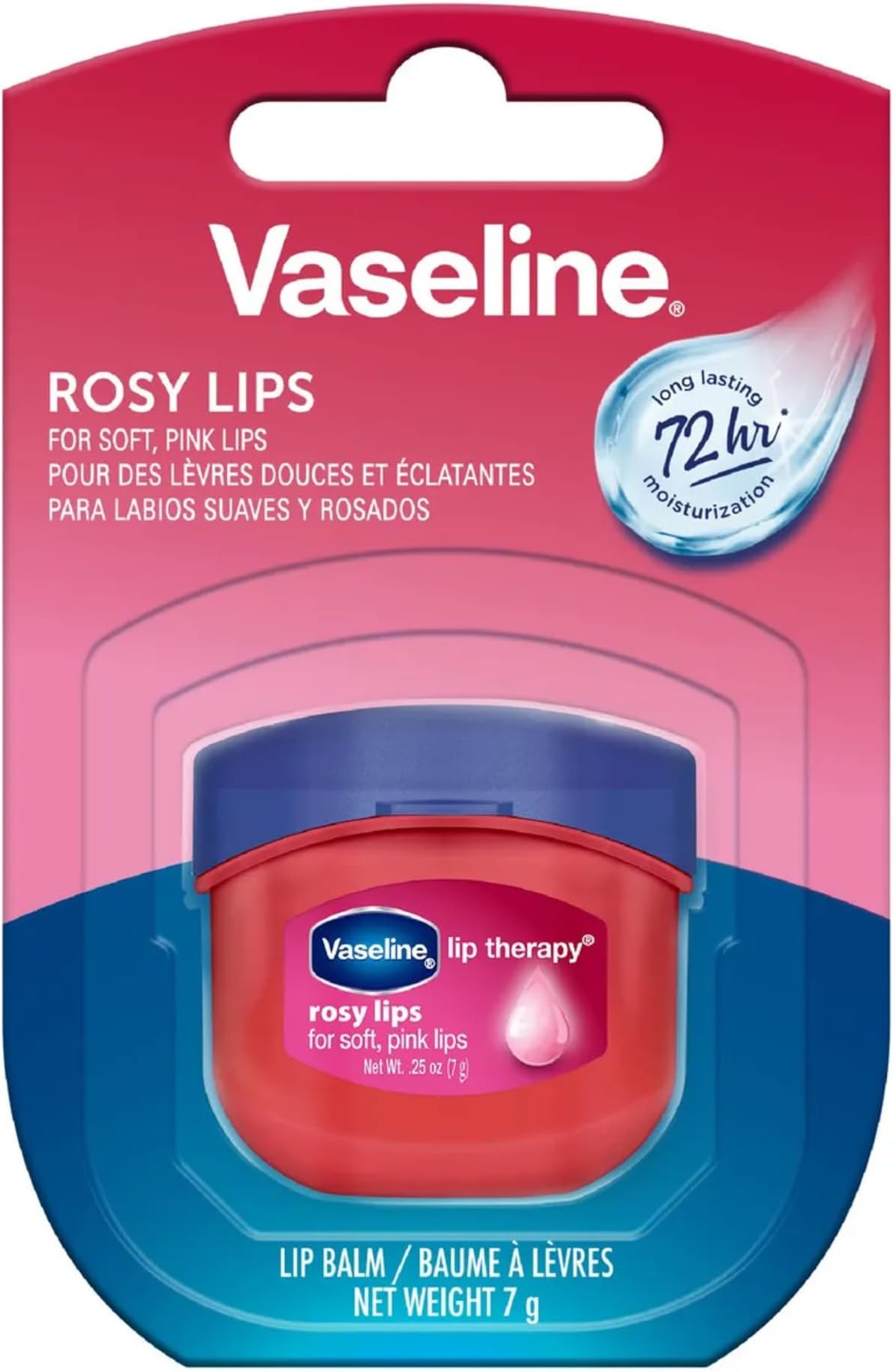 Amazon.com : Vaseline Lip Therapy Lip Balm Mini 2 Pack Rosy 0.25 oz ...