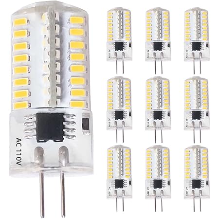 Klgeivb G4 LED Light Bulbs 3000K Warm White Lighting Dimmable, 5W Equivalent to 50W AC 110V-120V ...