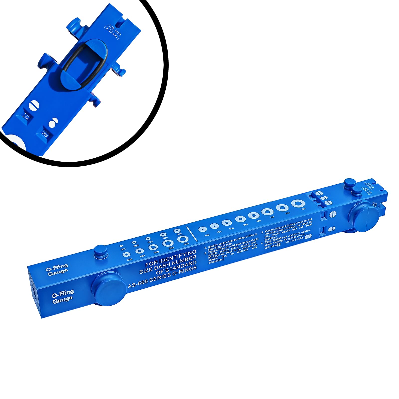 Amazon.com: O Ring Gauge O Ring Measuring Gauge AS568 BS1806 Range O ...