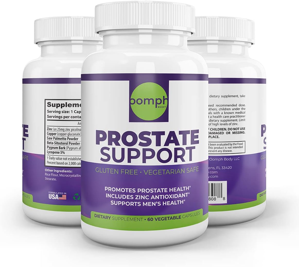 Amazon.com: Oomph Body Prostate Support | Formulated with Zinc, Pygeum ...