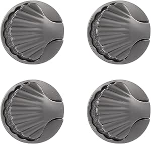 WJXFHTD 4PCS Art Decor Cabinet Pulls, Scallop Shape Handle Unique ...