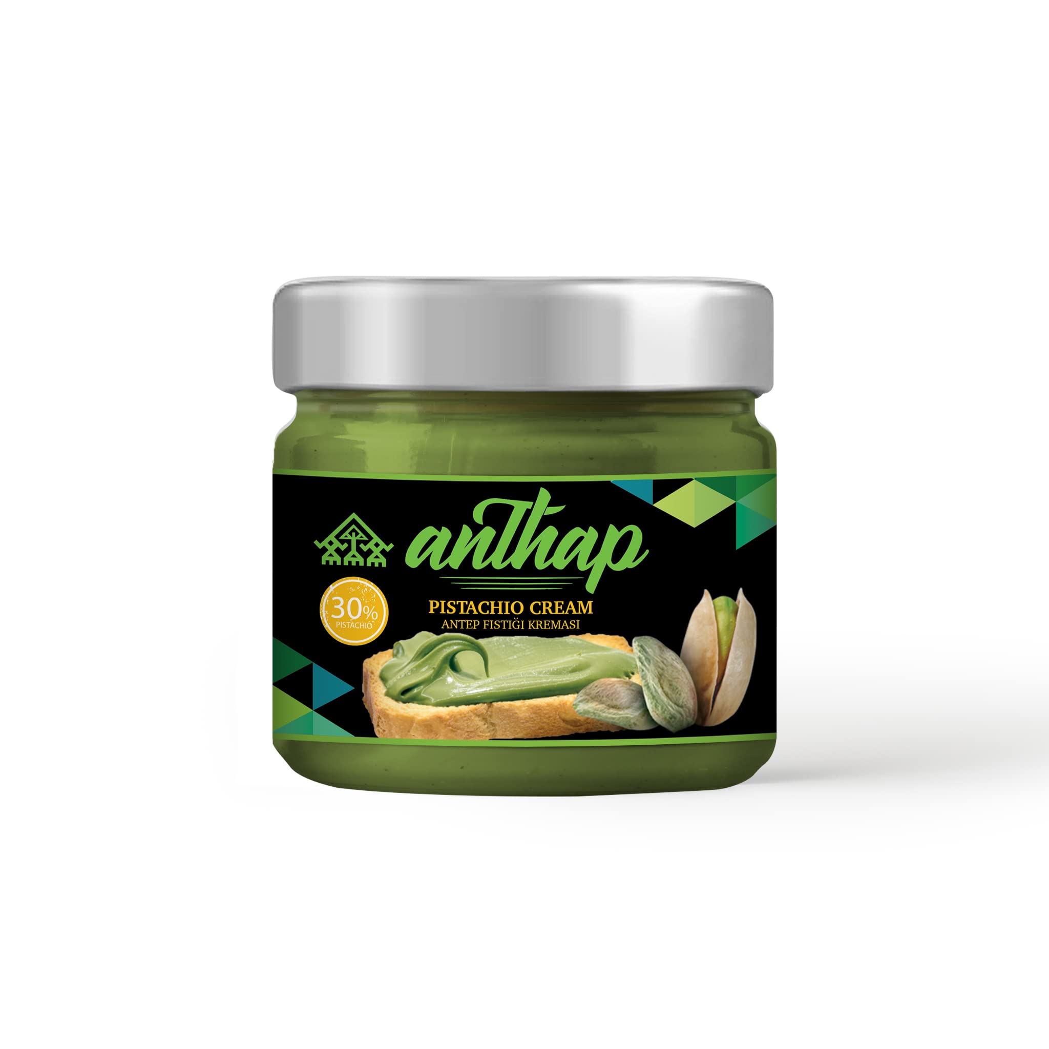 Anthap Pistachio Cream (%30 Pistachio) with Sugar-(200g) : Amazon.co.uk ...