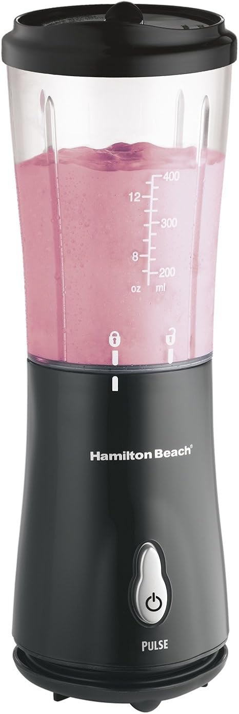 Amazon.com: Hamilton Beach 51101B Personal Blender with Travel Lid ...