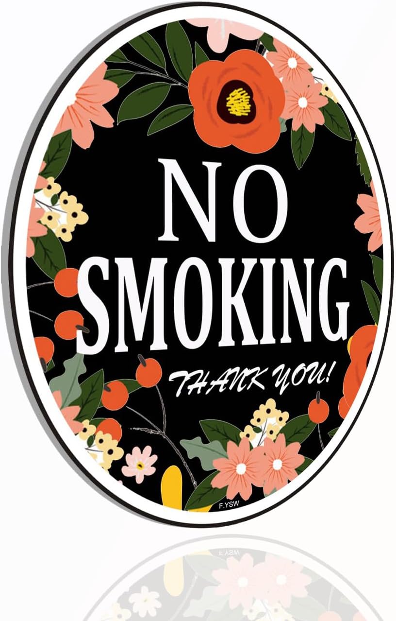 Amazon.com: No Smoking Thank You Sign for Home Business Self Adhesive ...