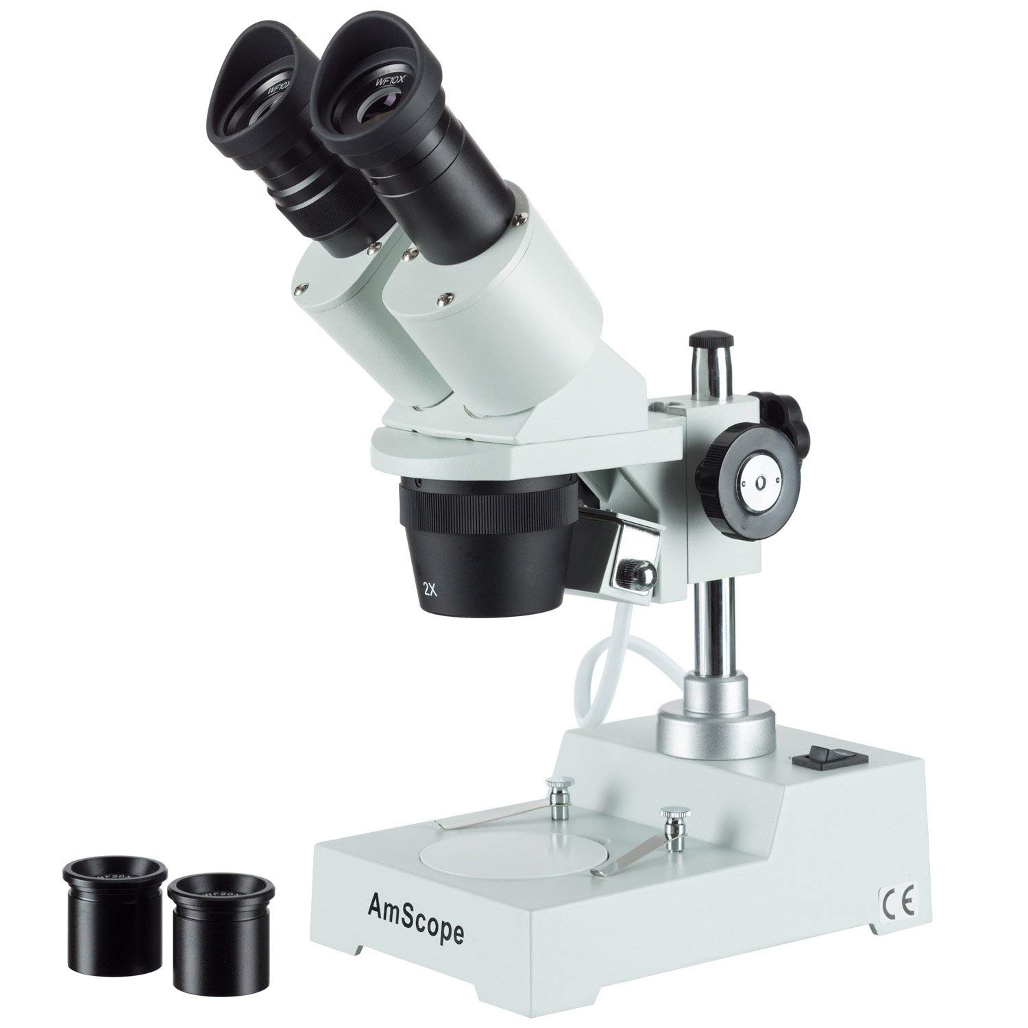 Amazon.com : AmScope SE304R-PX Sharp Forward Stereo Microscope 10X-20X ...