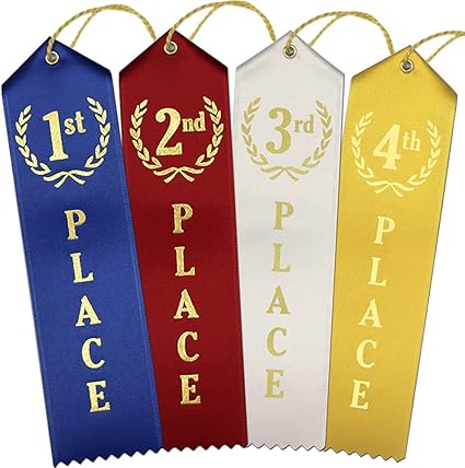 Amazon.com: RibbonsNow 1st - 4th Place Award Ribbons - 48 Total Ribbons ...