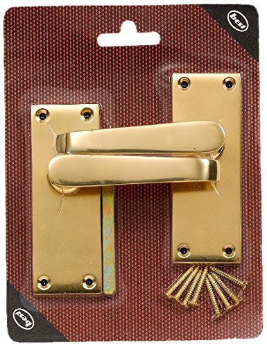 Bulk Hardware BH51233 Victorian Latch Handle Set, 113 mm-Brass Gold ...