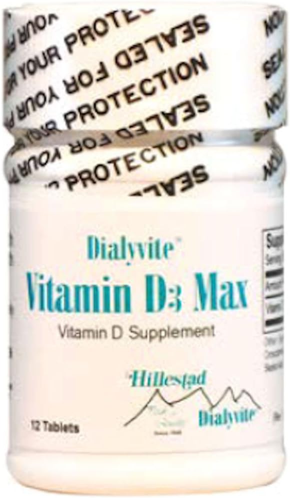 Amazon.com: Dialyvite Vitamin D3 Max 50,000 IU - 12 Tablets : Health ...