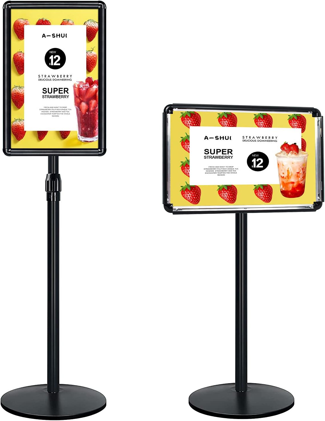 Amazon.com: Mutualsign Heavy Duty Sign Holder Stand 11"x17" Pedestal ...