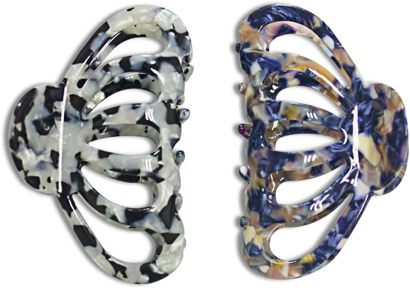 Amazon.com : ACCGLORY Bohemian Tortoise Shell Hair Clips Women Strong ...