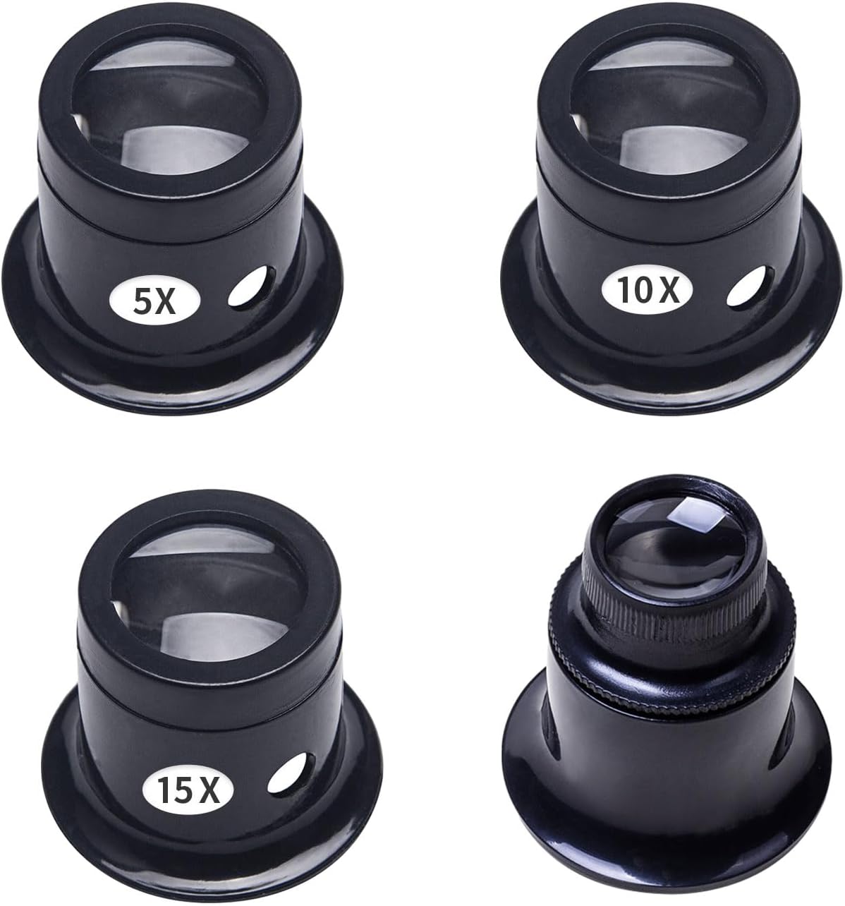 Jewellers loupe,4PCS Jewelers Loupe,Jewellers Magnifying Glass ...