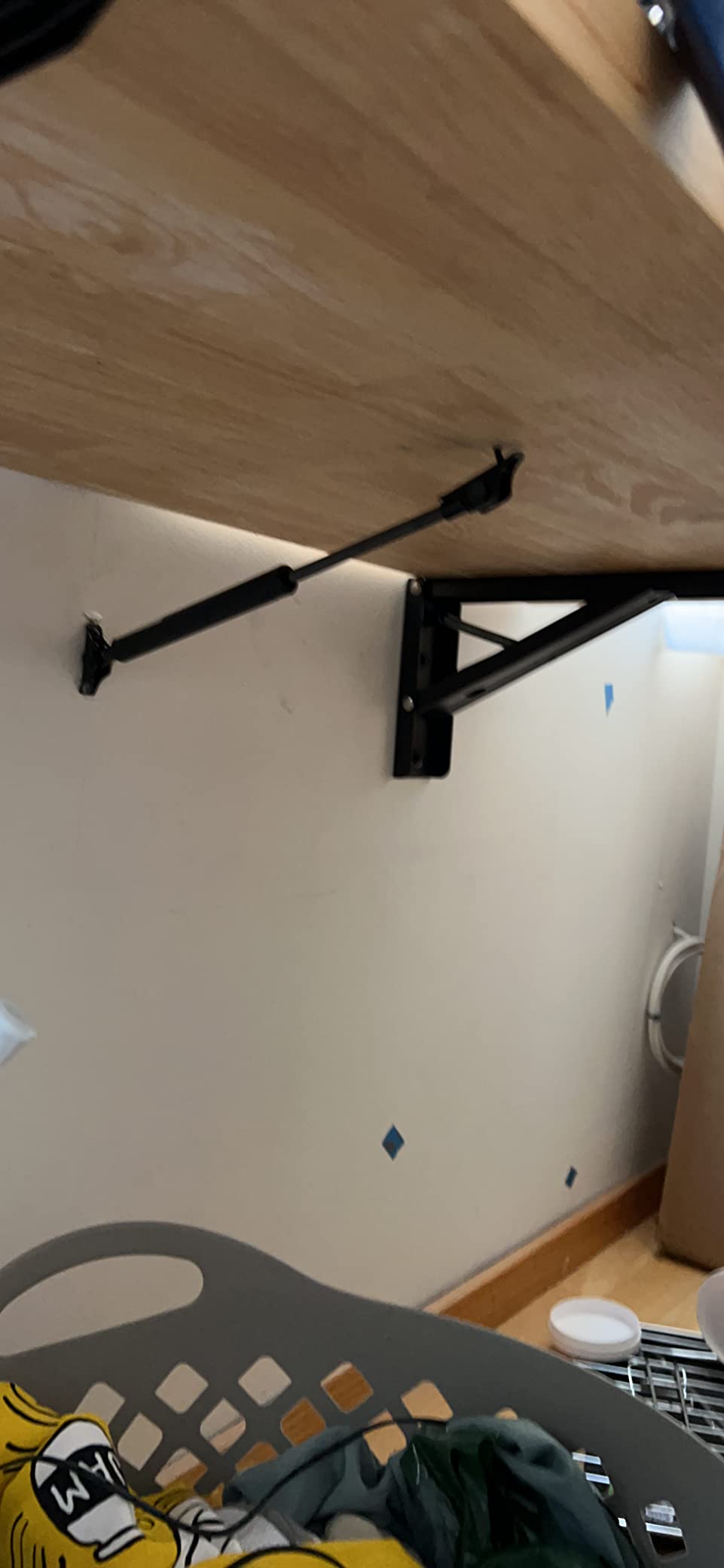 $22/mo - Finance SafeRacks Heavy Duty Wall Mounted Folding Table | Collapsible Workbench with ...