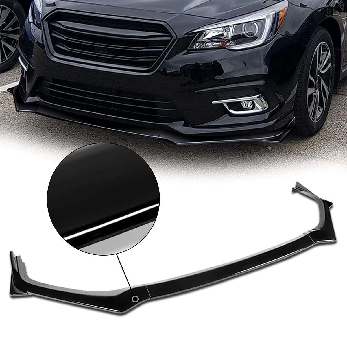 Subaru WRX Side Cap Canards STI Style Side Caps & V Limited Front Lip ...