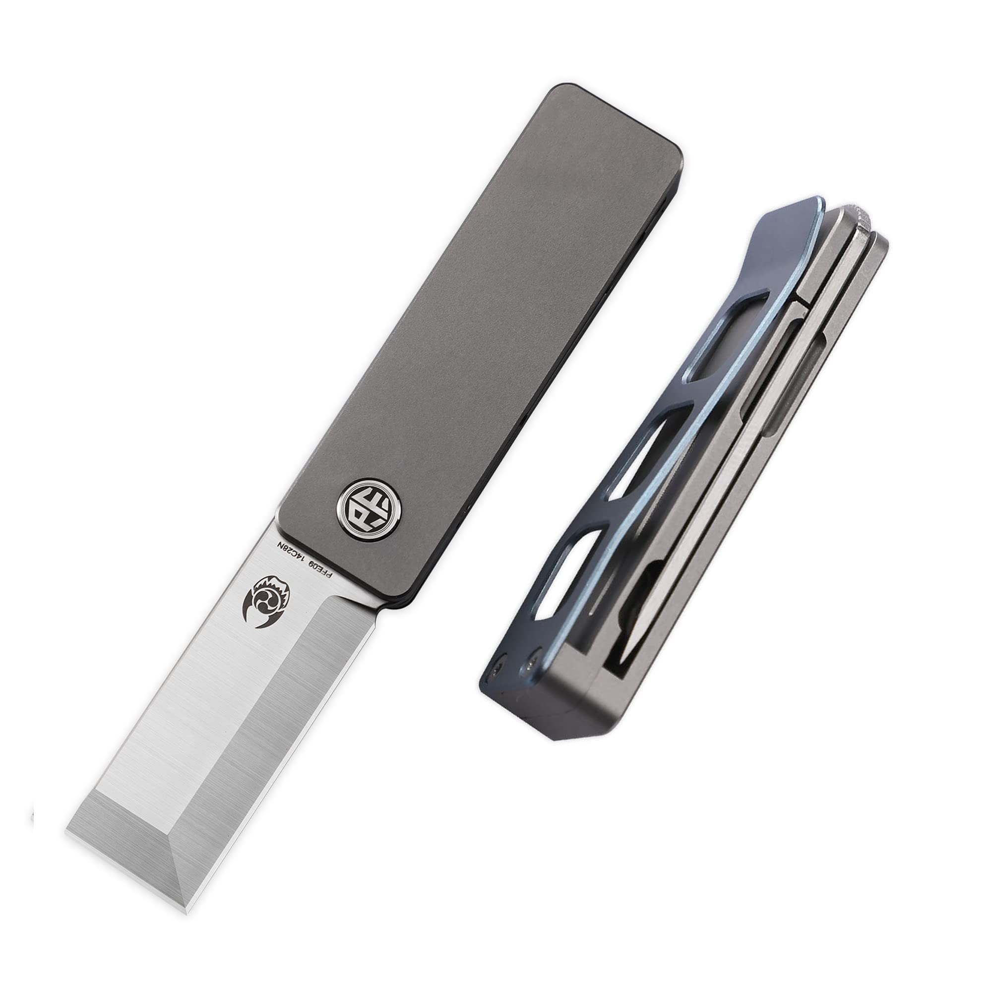 Amazon.com : Petrified fish PFE09 Cash Folding Knife,1.81" 14C28N Satin ...