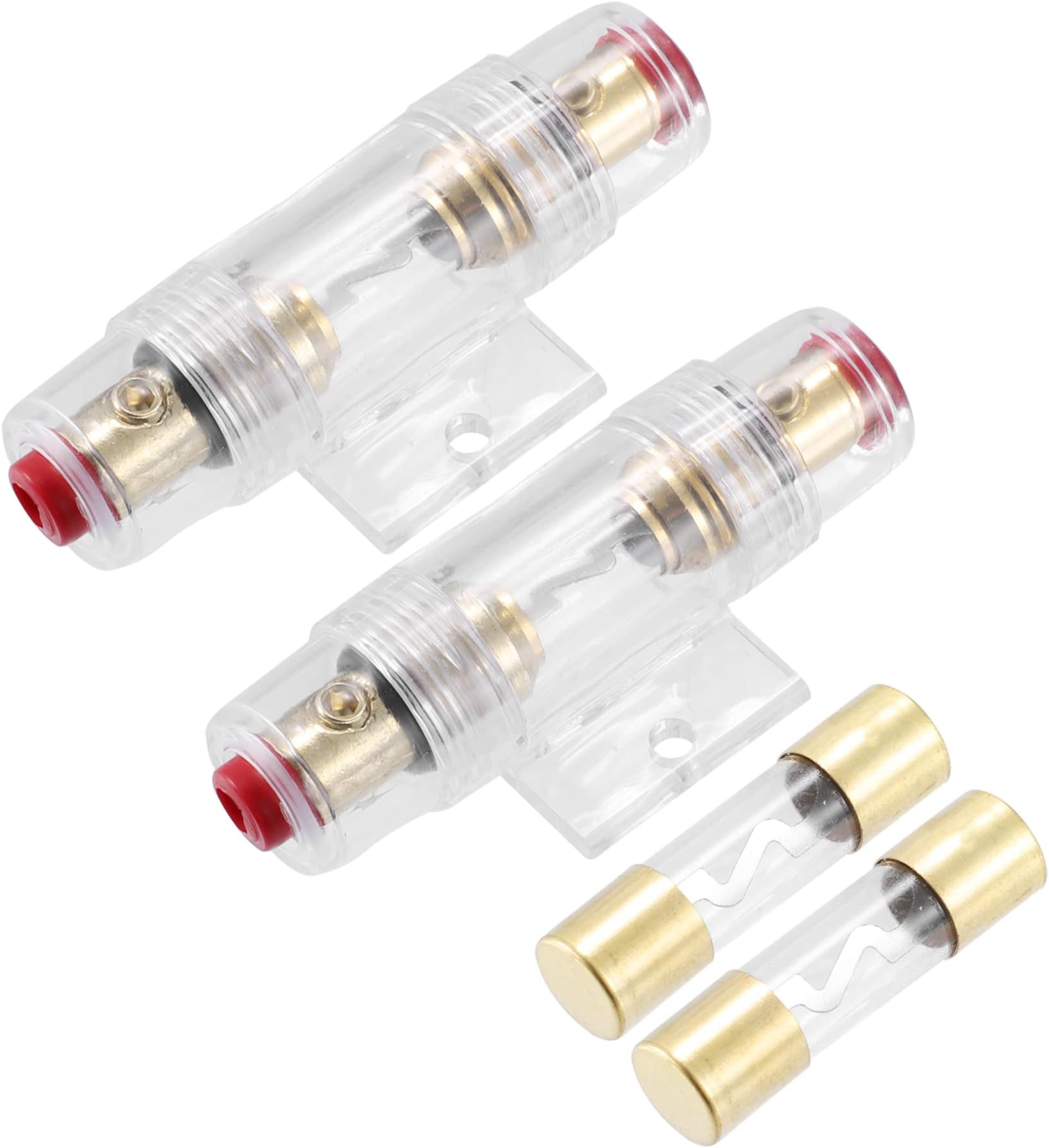 Amazon.com: X AUTOHAUX 2pcs 70A Inline AGU Fuse Holder Fits 4 8 10 ...