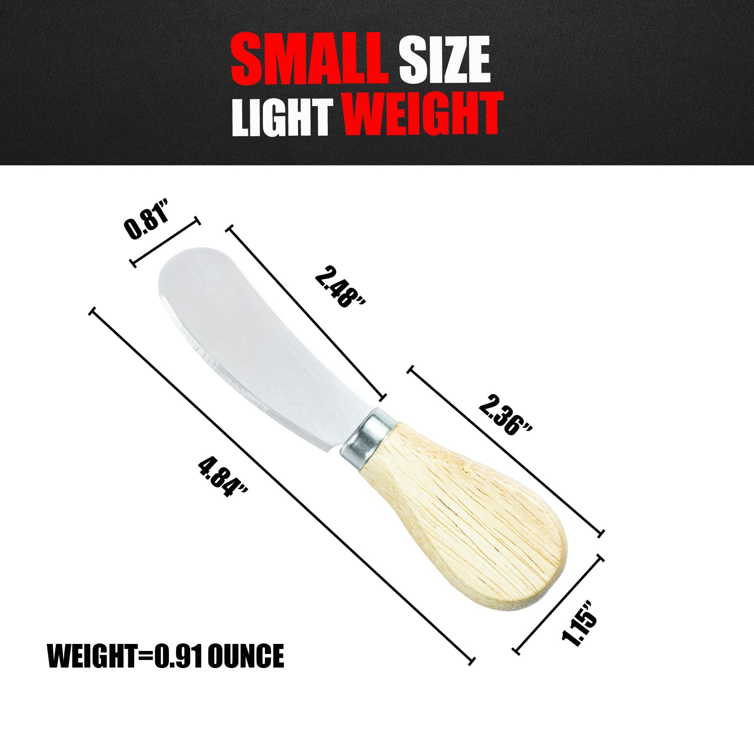Snapklik.com : Cheese Spreader Bulk, Set Of 24 Little Butter Knife ...