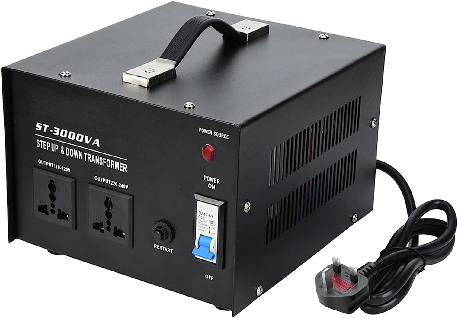 Hi8us 3000W Voltage Converter Transformer 110V/120V/220V/240V Power ...