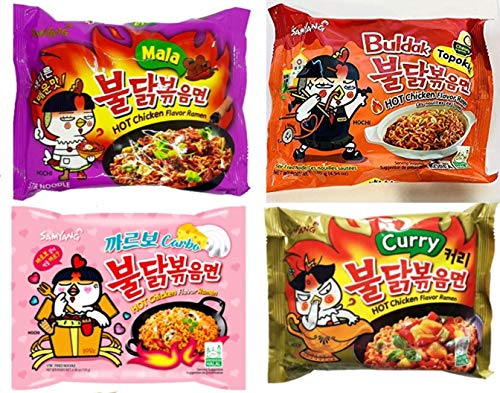 Samyang Spicy Chicken Hot Ramen Noodle Buldak Variety Pack - 9 - Want ...