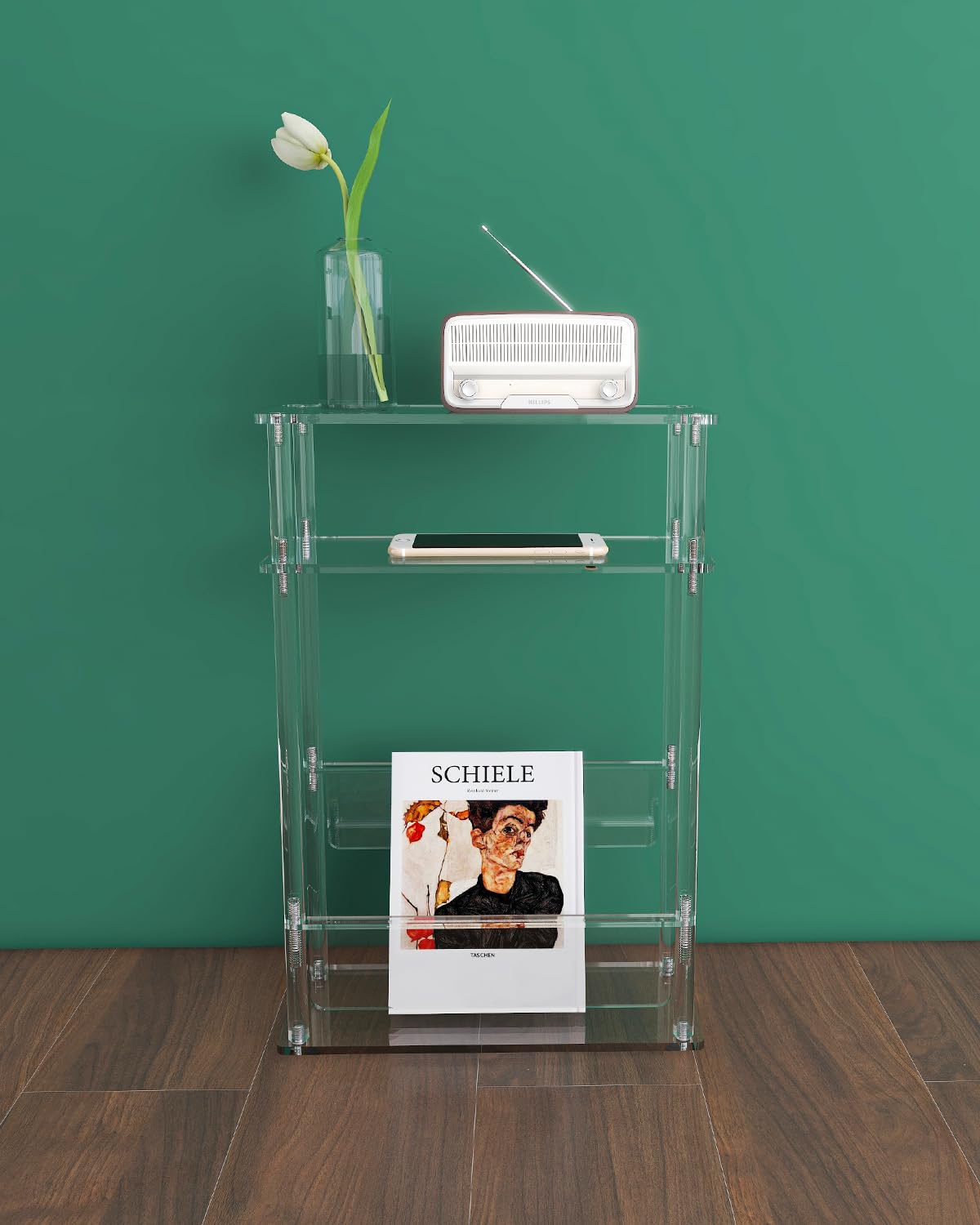 Snapklik.com : Acrylic Slim Side Table