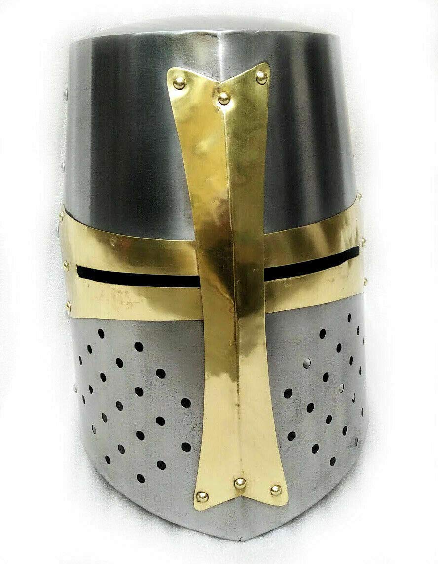 Buy Calvin Handicrafts Medieval Knight Armor Crusader Templar Helmet ...