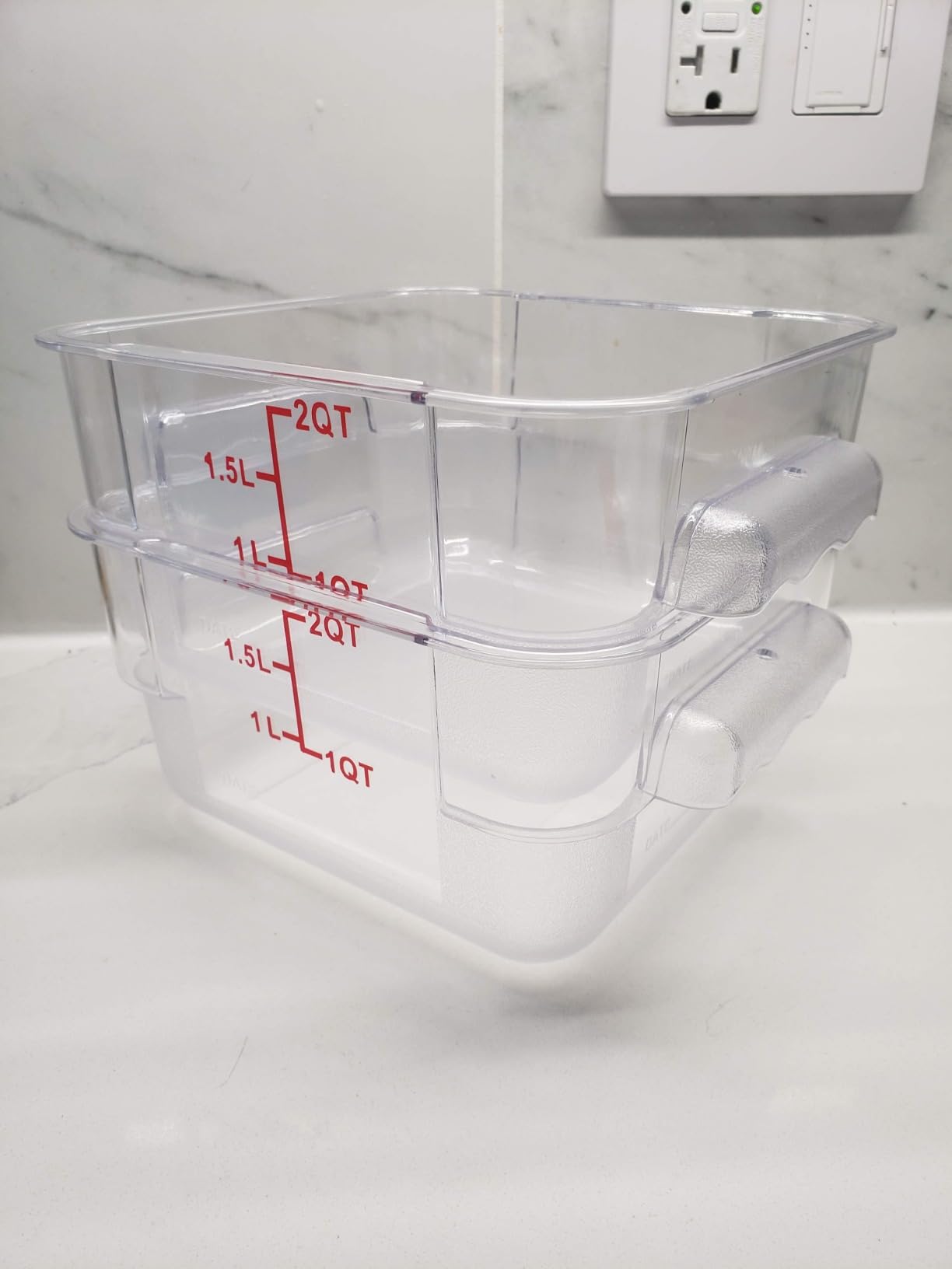 10 PCS Commercial Food Storage Containers with Lids: 4L Hot & Cold NSF ...