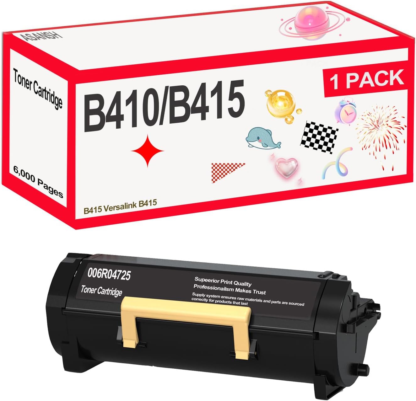 Amazon.com: ASANSH 006R04725 Toner Cartridge for B410 B415 Black Toner Cartridge Use for B410 ...