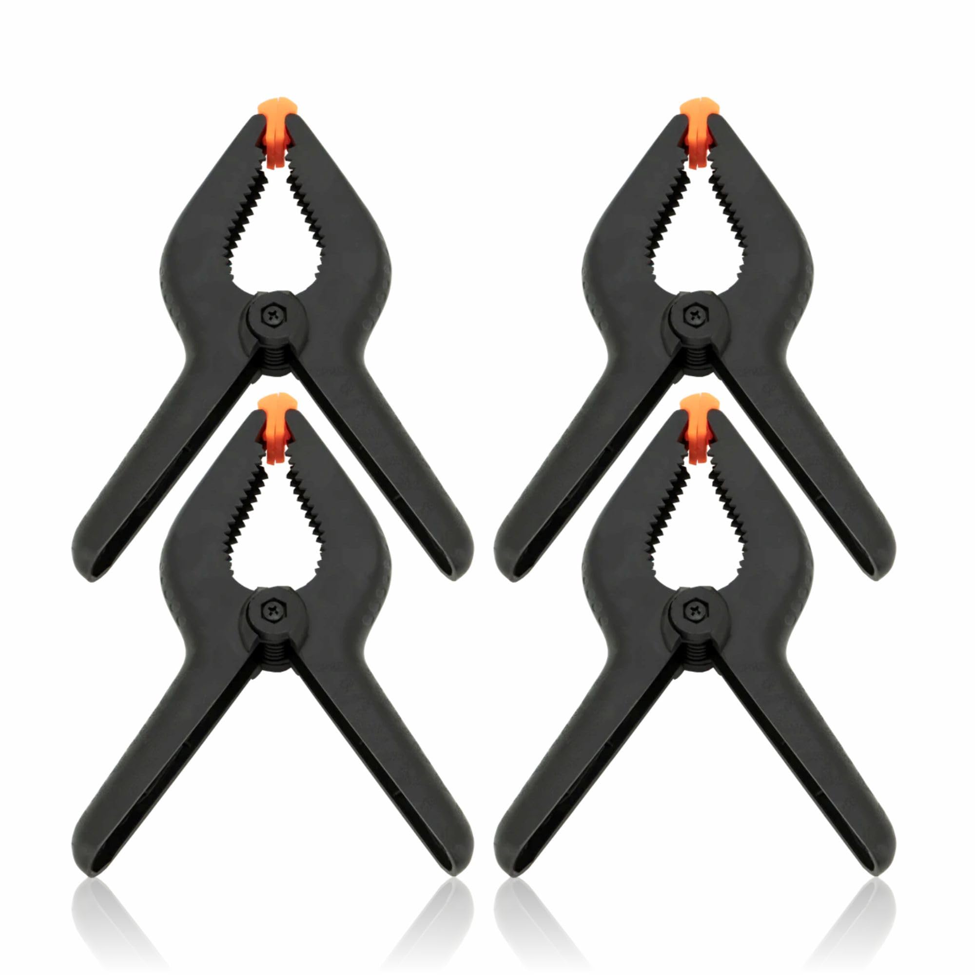 Spring Clamps Heavy Duty Spring Muslin Clamps Nylon Black Extra ...